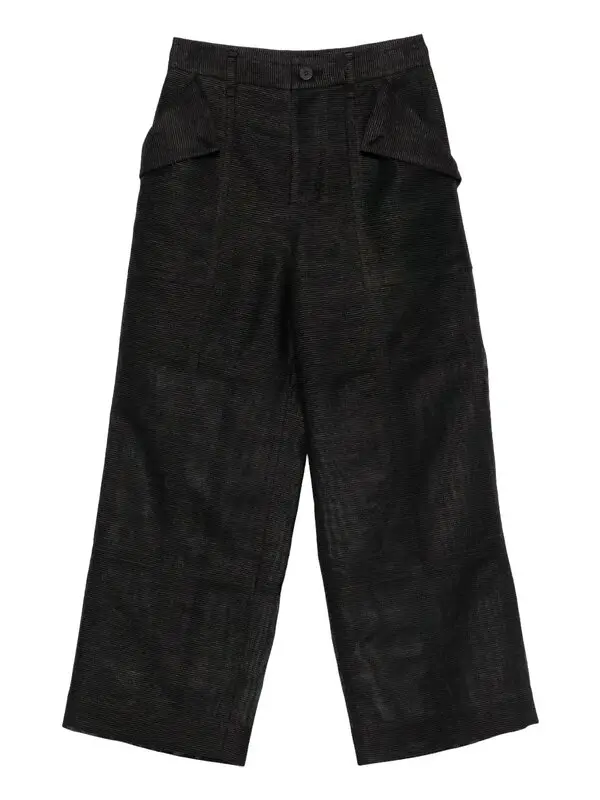 Issey Miyake Patch-pocket Trousers - Black