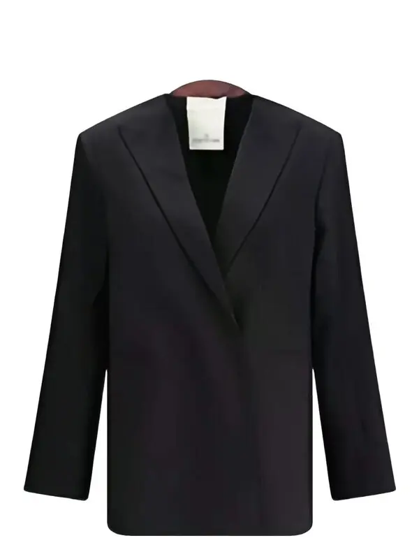 DI STAVNITSER Lapel-detail Jacket - Black