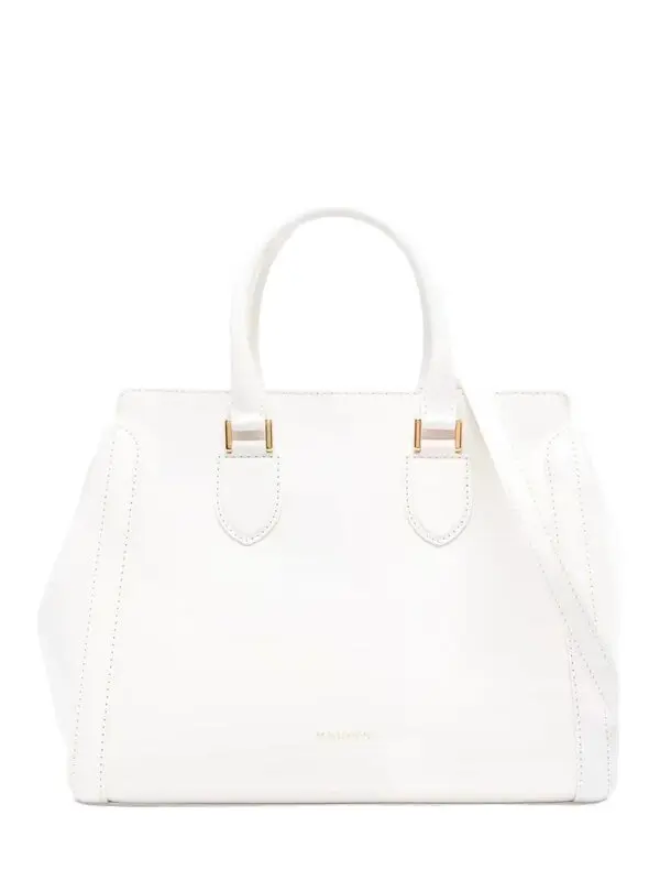 Alexander McQueen Birdee Leather Tote - White