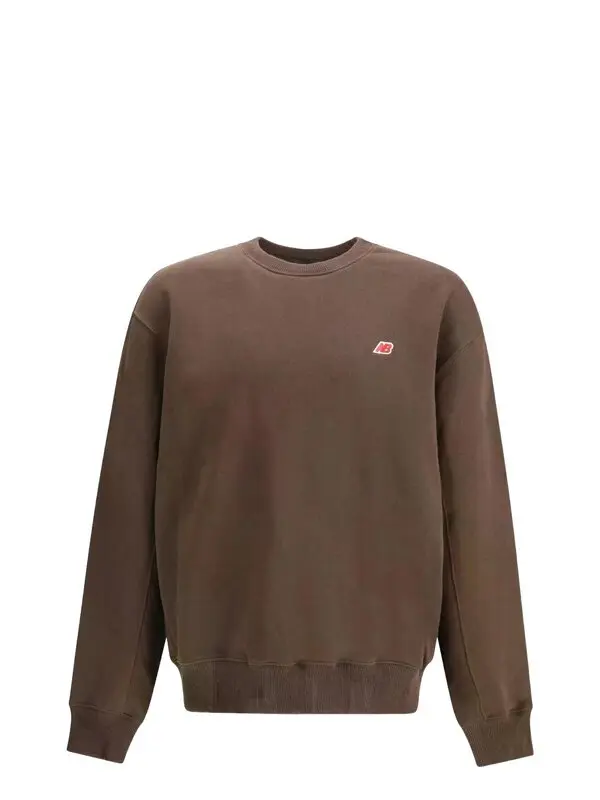 NEW BALANCE Made In Usa Core Crew-neck Sweatshirt - Brown