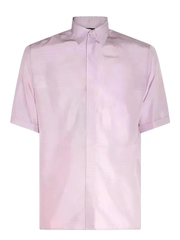 Fendi Short-sleeve Pinstripe Shirt - Purple