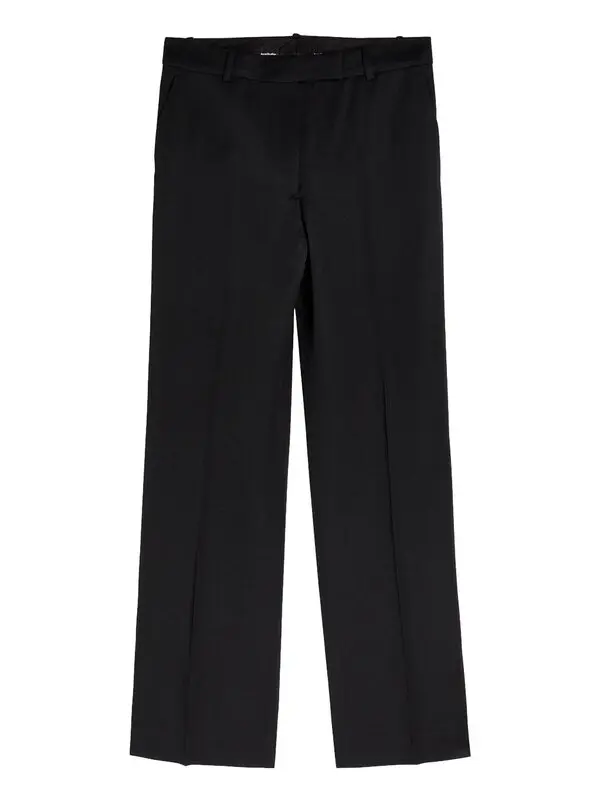 Acne Studios Wool Gabardine Trousers - Black