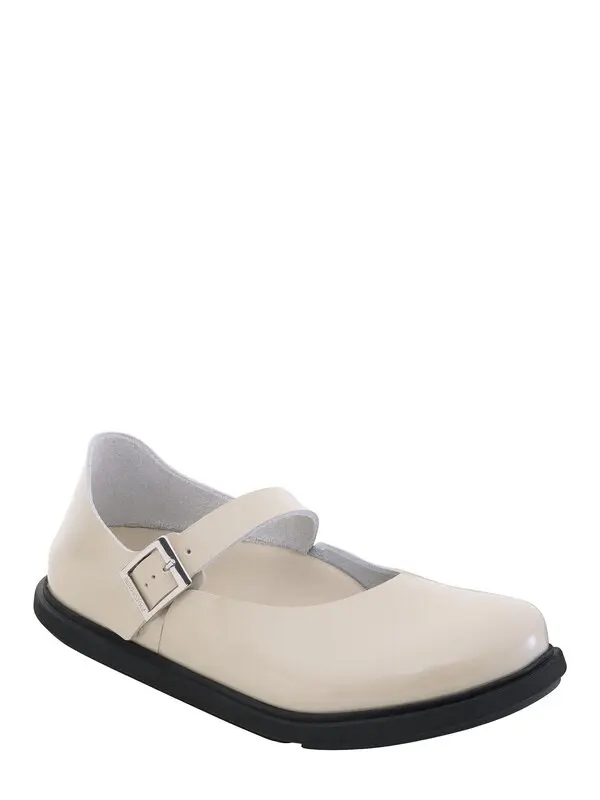 BIRKENSTOCK Mantova Droplet Buckle Mary Jane Sandal - High-shine Oyster