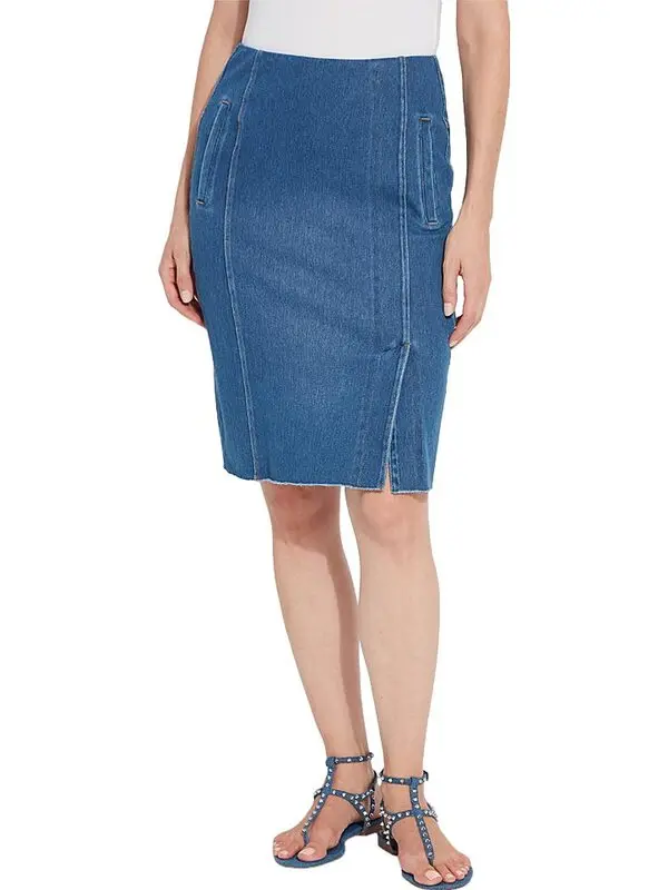 Lyssé Lyrica Denim Skirt - Mid Wash