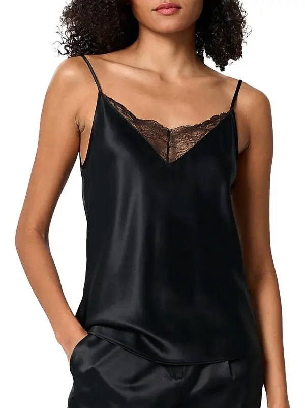 Lilysilk Lace Silk 2-in-1 Cami - Black