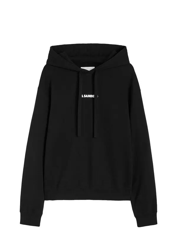 JIL SANDER Sweatshirt With Hoodie - Black