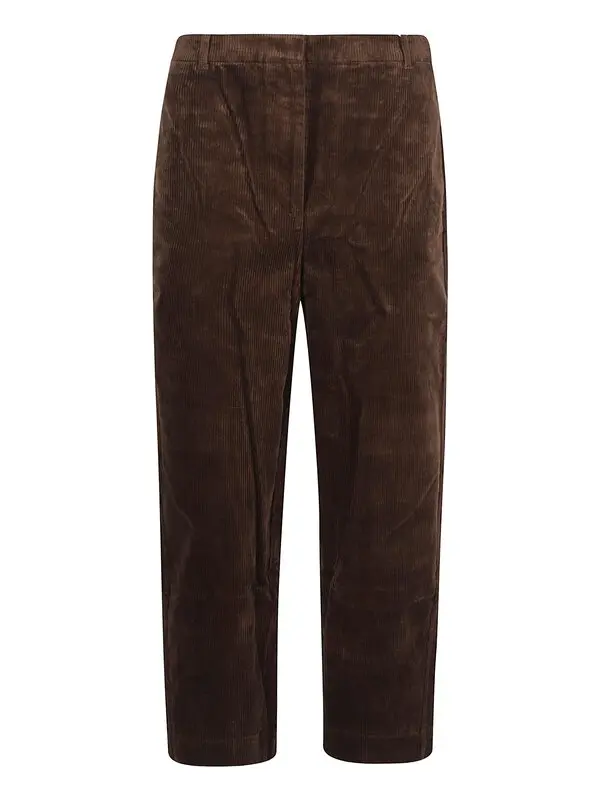FORTE_FORTE Cotton Trousers - Brown