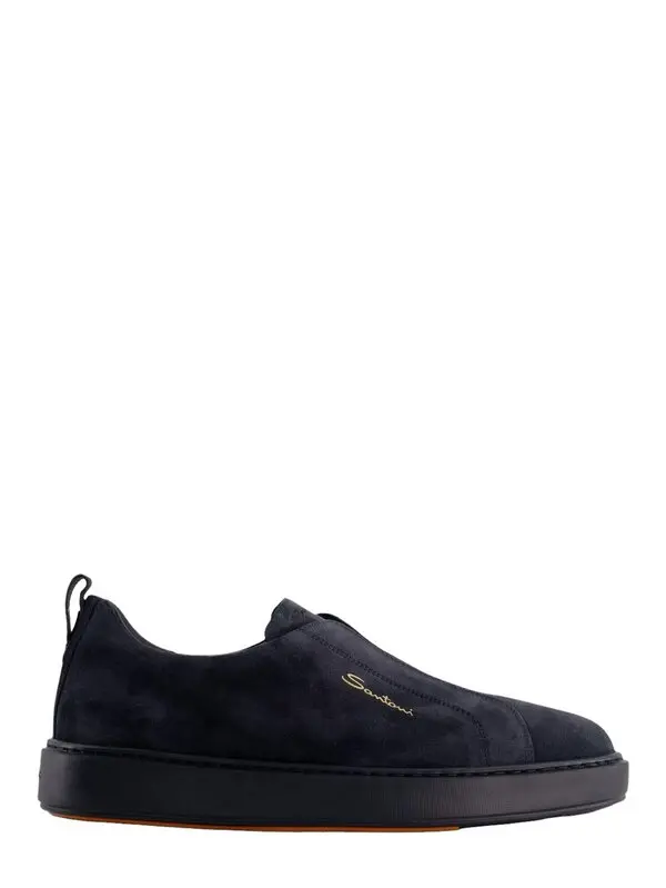 Givenchy Leather Sneakers With Logo - Blue