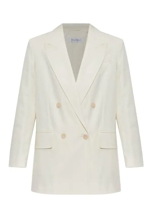 Max Mara Double-breasted Jacket - White
