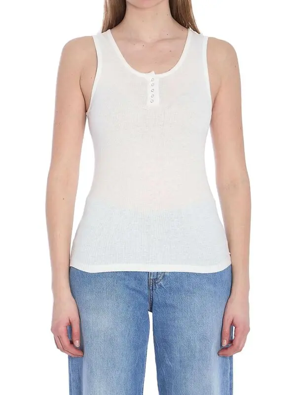 THE ROW Mansel Cotton Tank Top - White