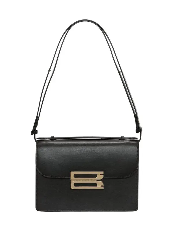 Victoria Beckham Dorian Leather Shoulder Bag - Black