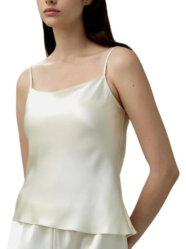 Lilysilk Double-faced Silk Charmeuse Camisole - Lily White