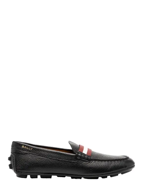 Gucci Logo Moccasins - Black