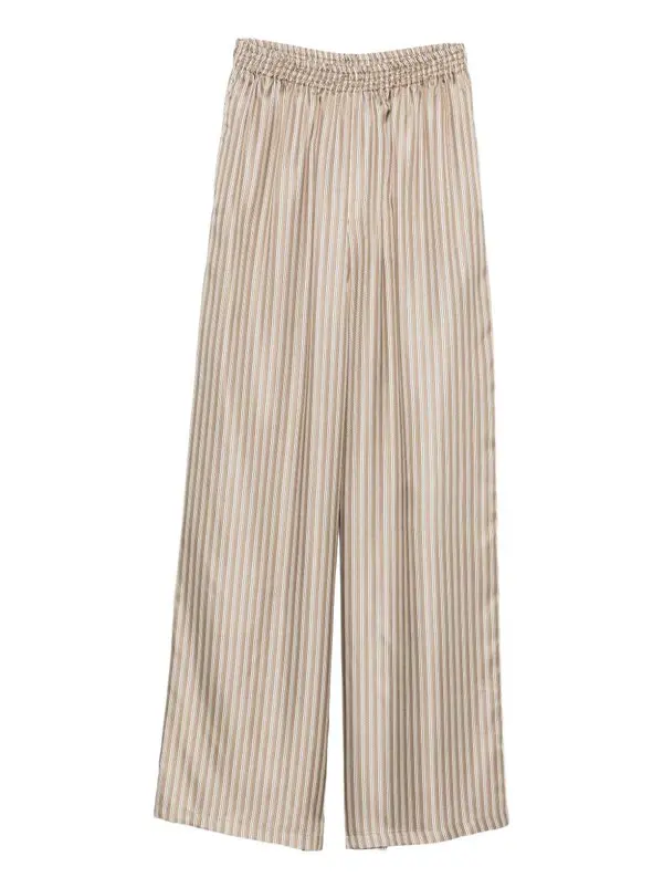 Max Mara Silk Trousers - Brown