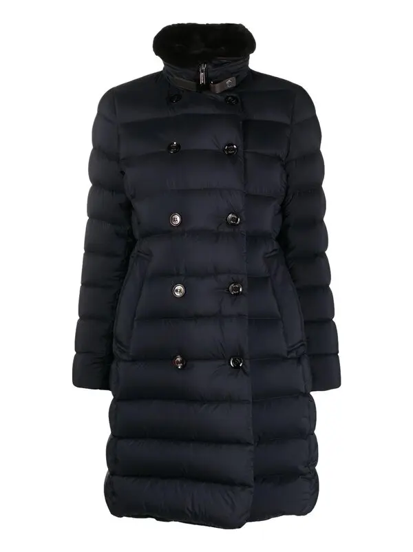MOORER Long Down Jacket - Blue