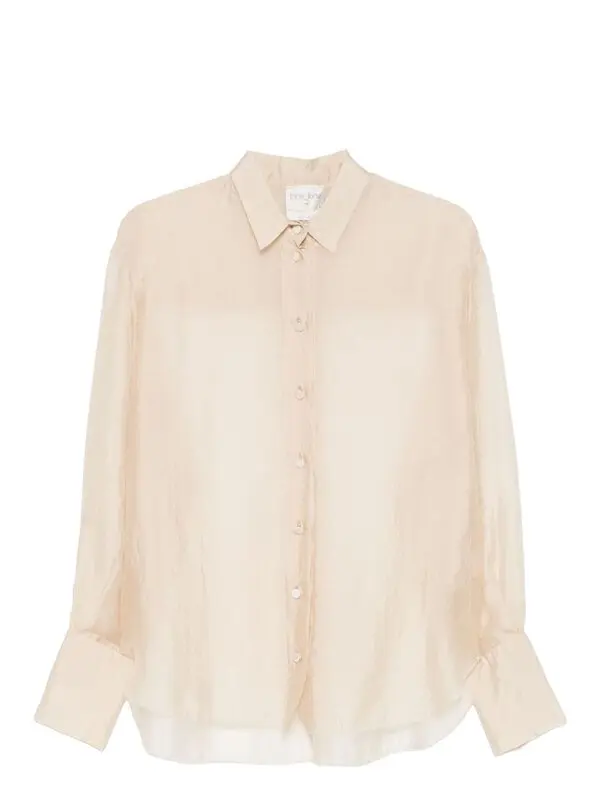 FORTE_FORTE Organze Shirt - Beige