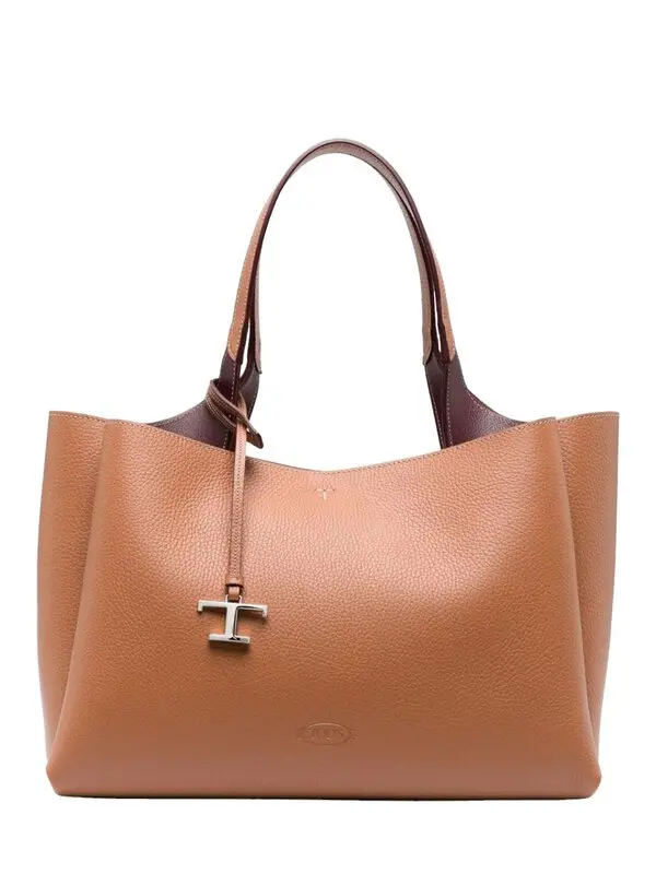 TOD'S Leather Shopping Bag - Brown