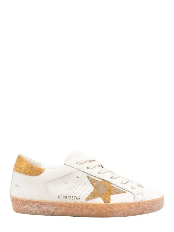 Golden Goose Super-star Leather Sneakers - Yellow