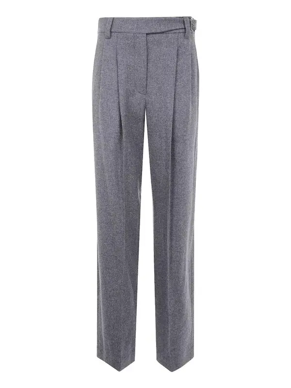 Brunello Cucinelli Wool Trousers - Grey