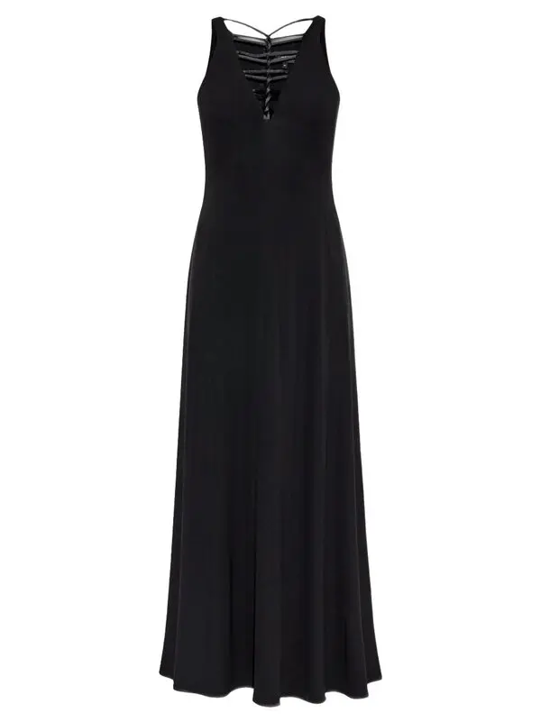 Emporio Armani Sleeveless Long Dress - Black