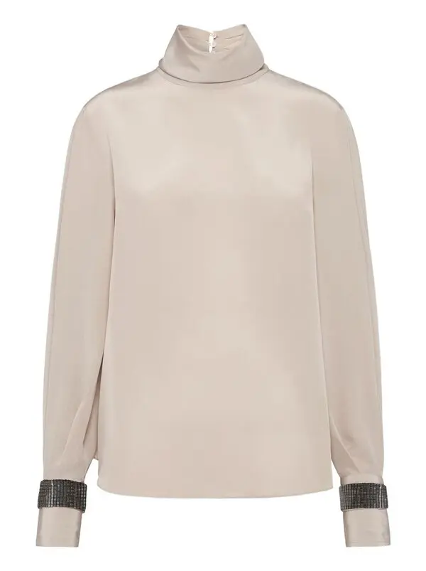 Emporio Armani Silk Top - Beige