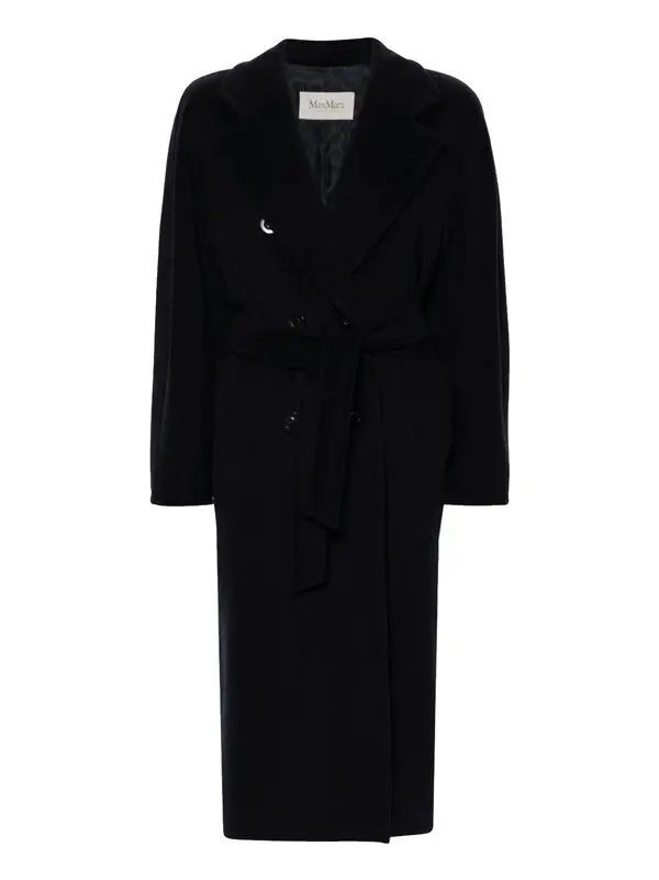 Max Mara Long Wool Coat - Blue