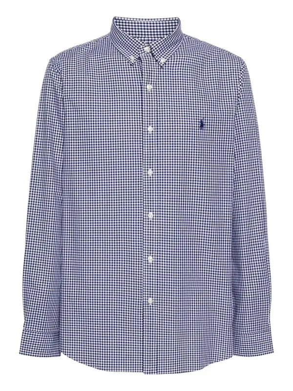 Polo Ralph Lauren Cotton Shirt With Logo - Blue