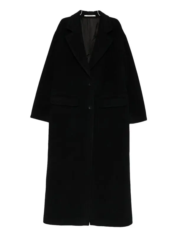 Tagliatore Wool Single-breasted Coat - Black