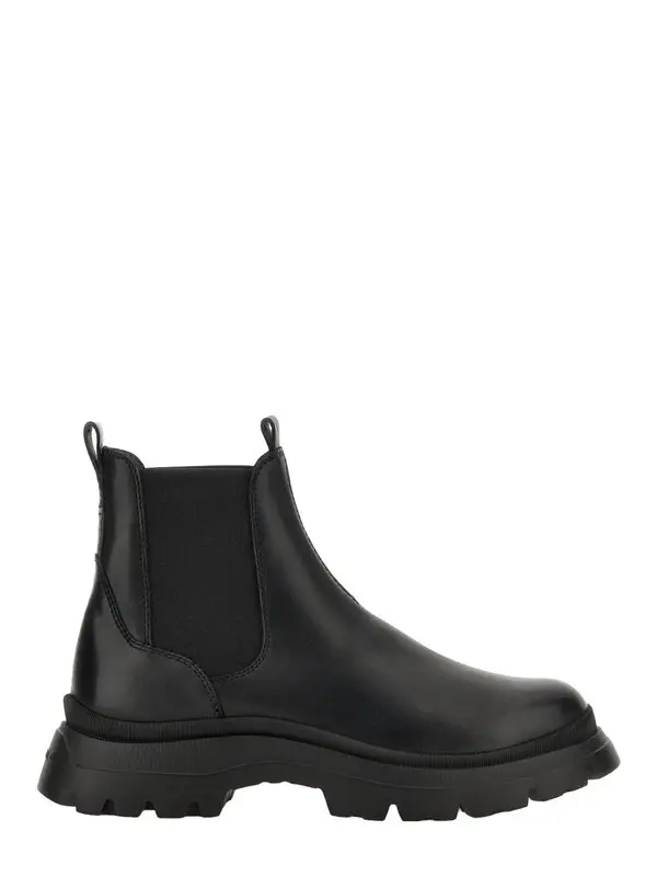 Hogan H692 Leather Chelsea Boots - Black