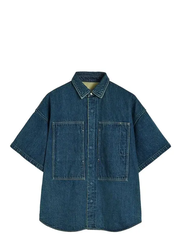 JIL SANDER Denim Cotton Shirt - Blue