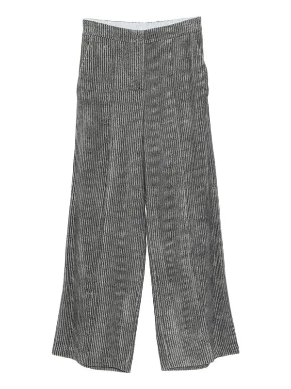 ALYSI Wide Leg Trousers - Grey