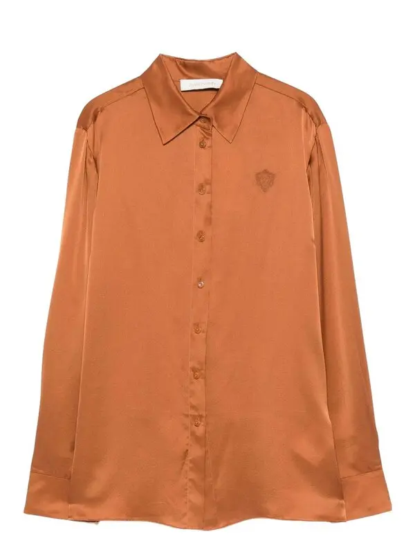 Zimmermann Satin Silk Shirt - Brown