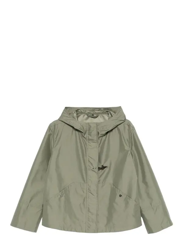 FAY Short Parka Coat - Green