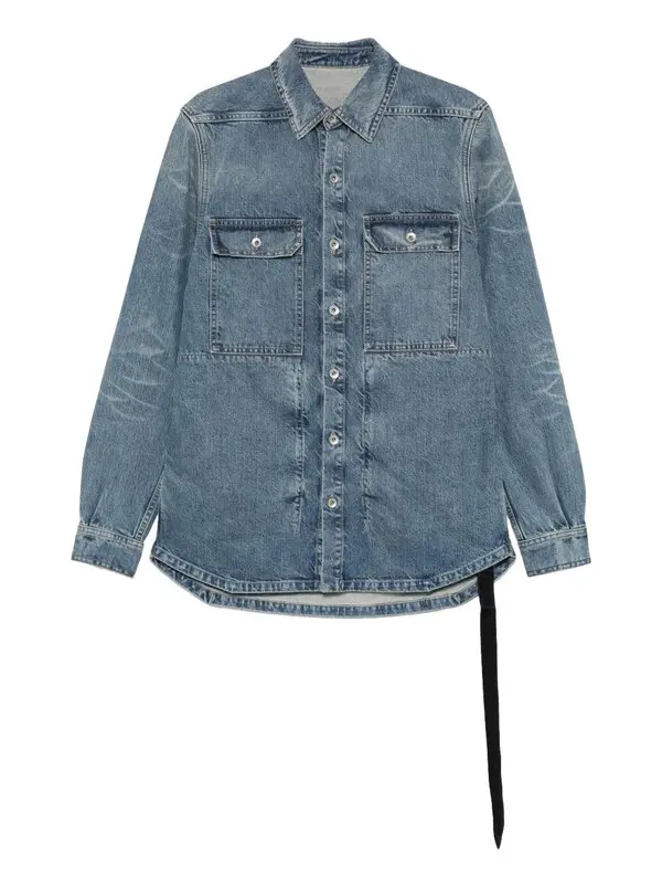 Rick Owens Denim Overshirt - Blue