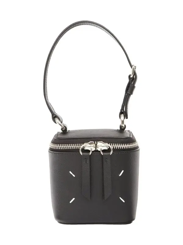 MAISON MARGIELA Cube Micro Leather Handbag - Black