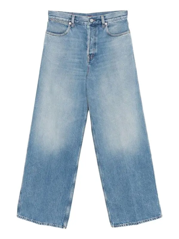 Gucci Wide-leg Denim Jeans - Sky Blue