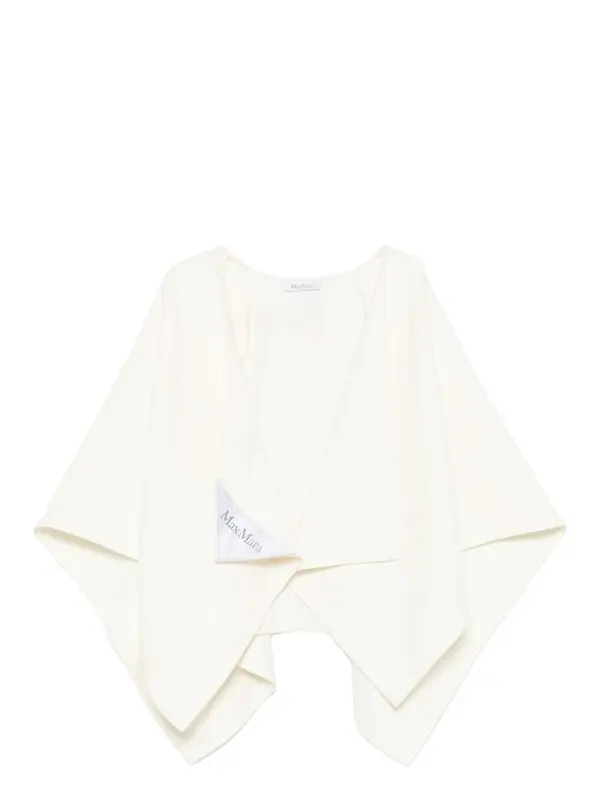 Max Mara Wool Cape - White