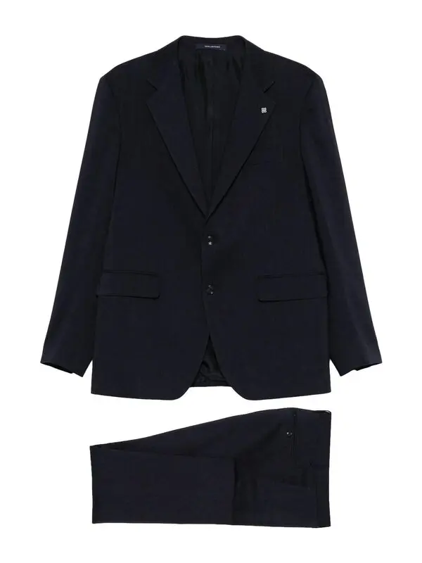 Tagliatore Flame Finish Suit - Blue
