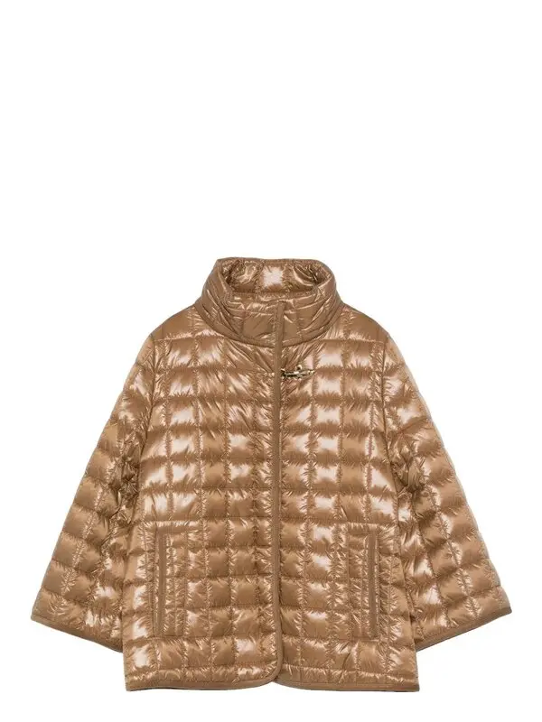 FAY Nylon Quilted Cape - Beige