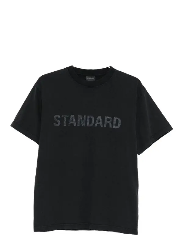 Balenciaga Standard Cotton T-shirt - Black
