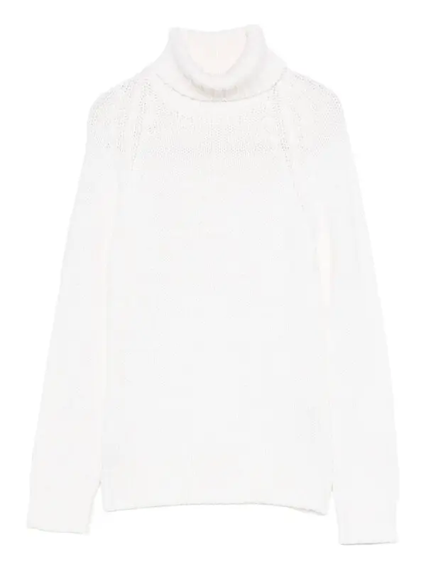 BASE Wool Turtleneck Jumper - White