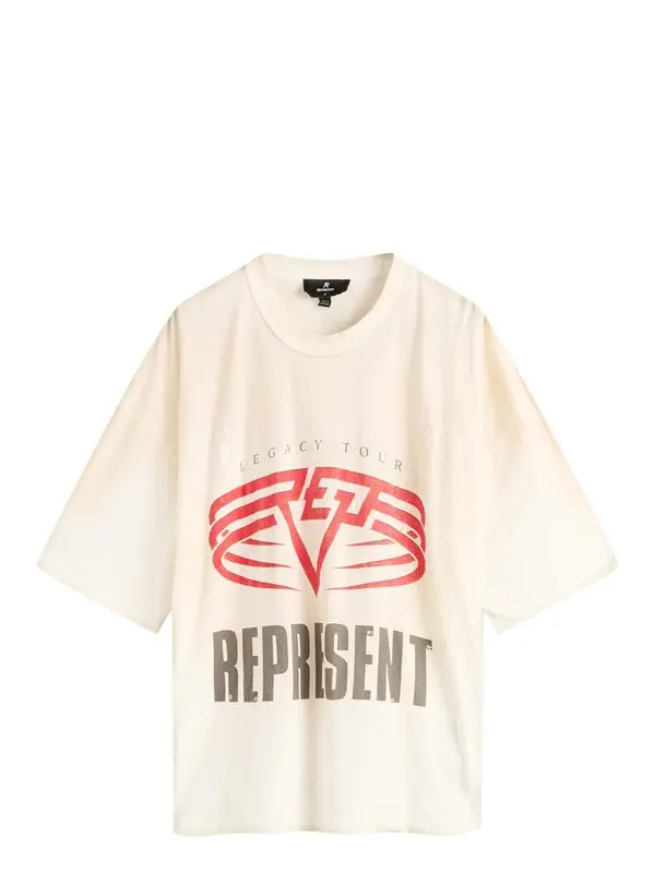 REPRESENT Living Legacy Tour T-shirt - Washed Ecru