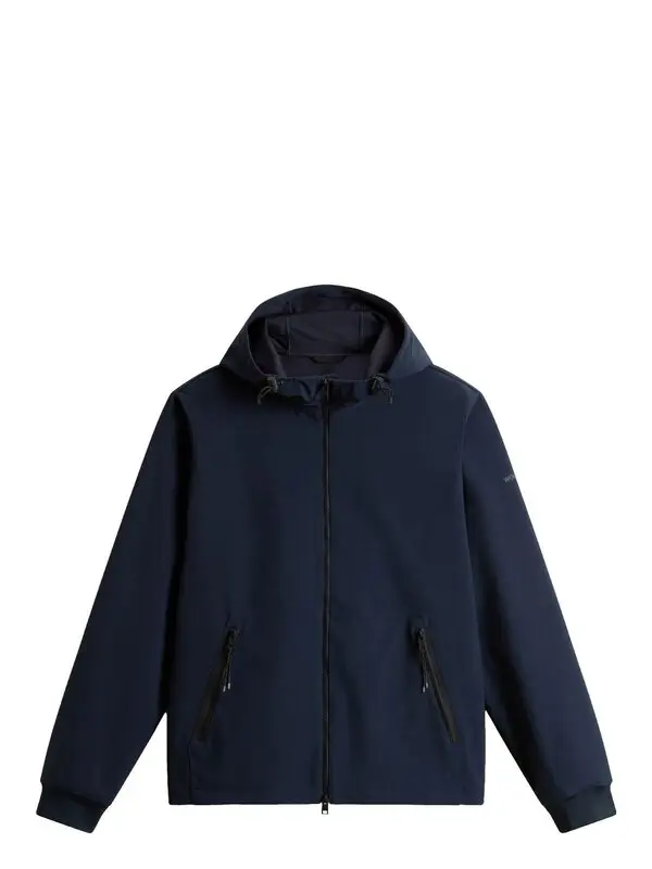 Woolrich Soft Shell Zip-up Sweatshirt - Blue