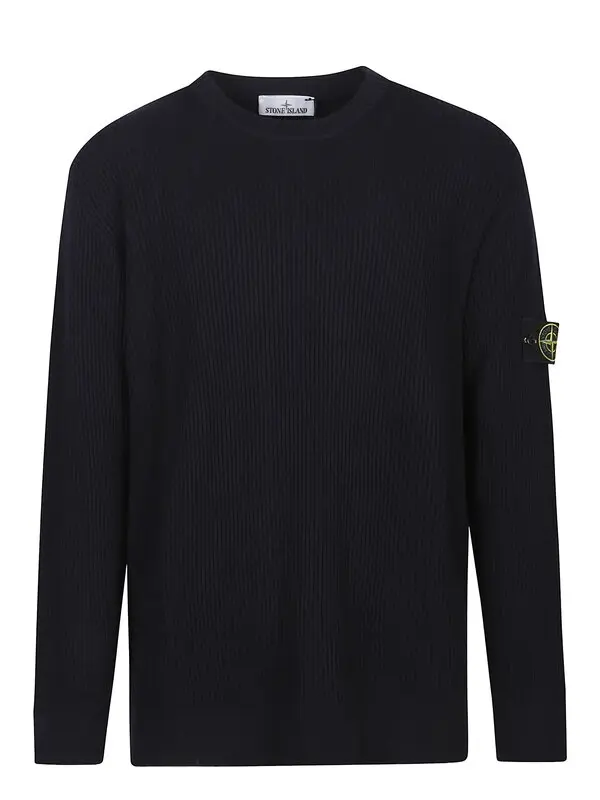 Stone Island Wool Crewneck Sweater - Blue