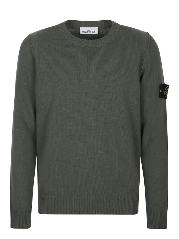 DUNST Wool Crewneck Sweater - Green