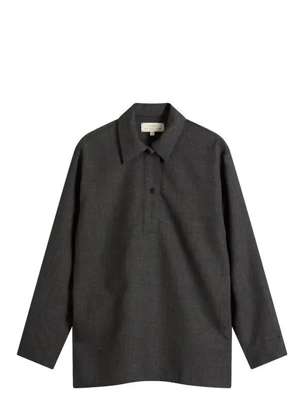 Studio Nicholson Pinole Shirt - Slate Melange