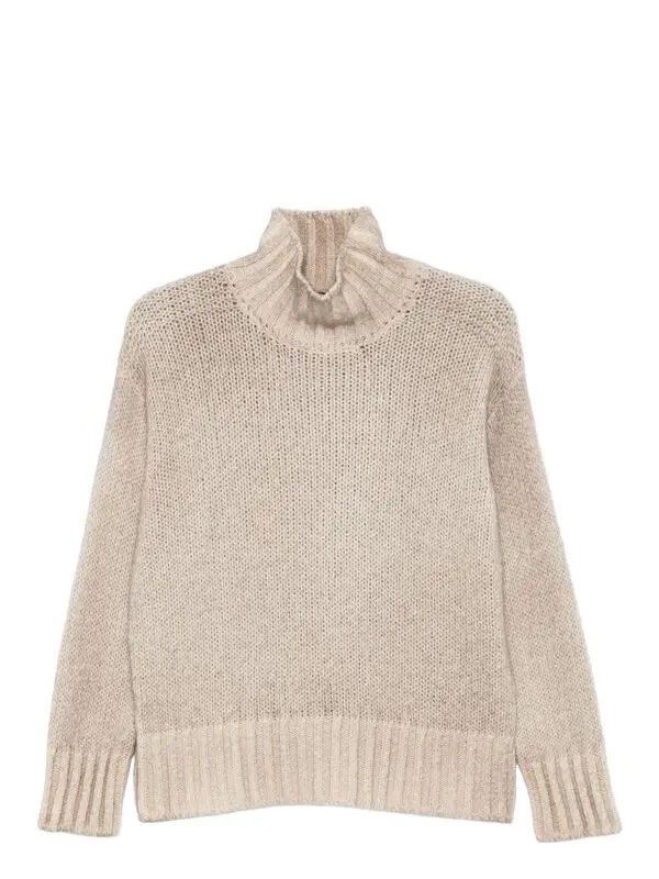 Brunello Cucinelli Cashmere Turtleneck Jumper - Beige