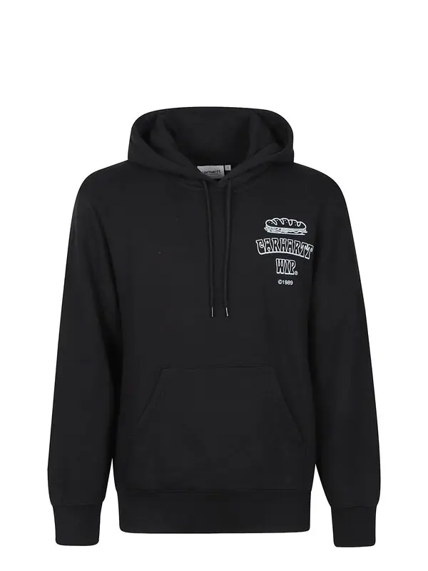 Carhartt Work In Progress Hooded Sandwich Sweatshirt - Black