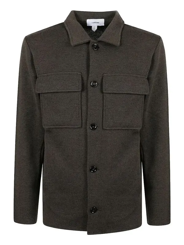 LARDINI Knitted Jacket - Green