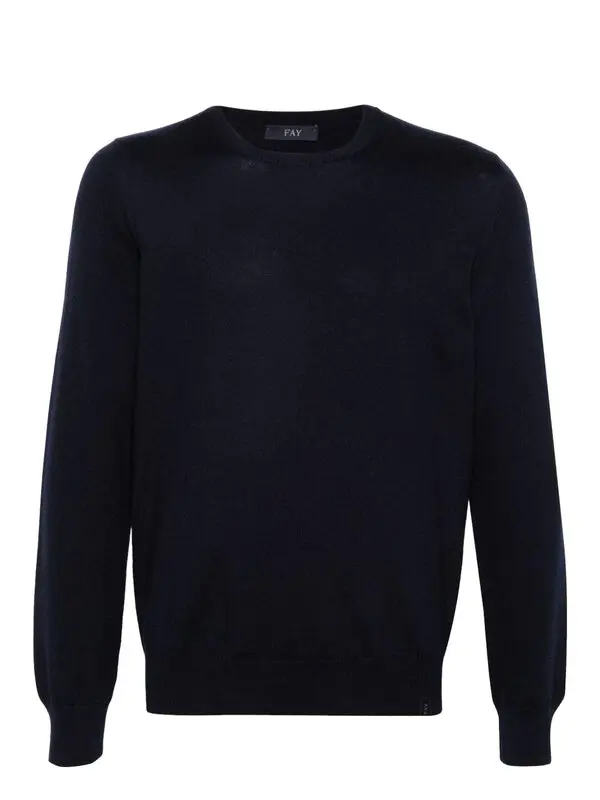 DRUMOHR Crewneck Cashmere Sweater - Blue